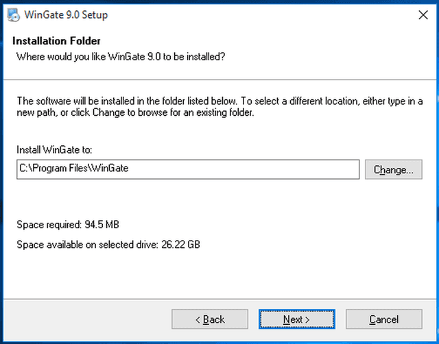 How to setup a proxy server with WinGate on Windows 10