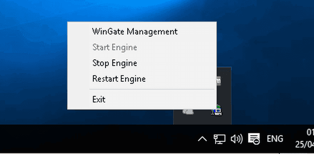 How to setup a proxy server with WinGate on Windows 10